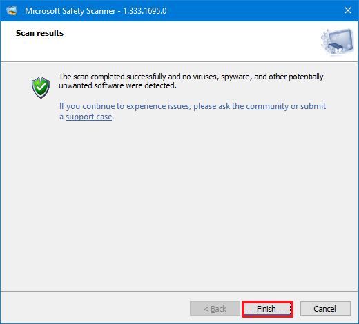 How to remove malware using Microsoft Safety Scanner on Windows 10 ...