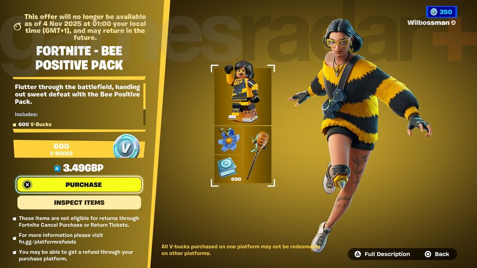 Fortnite Starter Pack, Bee Positive, is the best deal | GamesRadar+