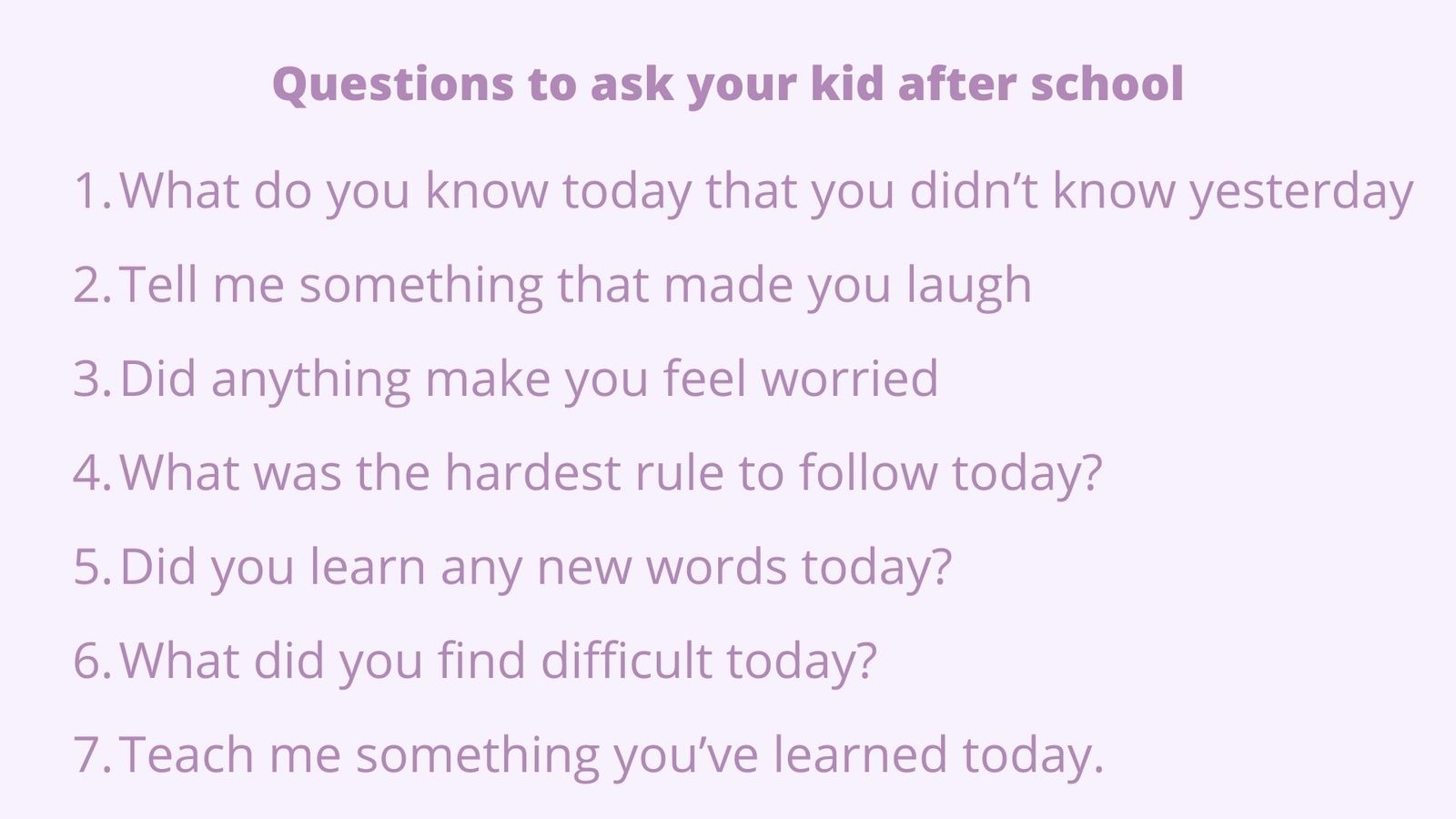 Questions to ask kids after school: 14 of the best from the experts ...