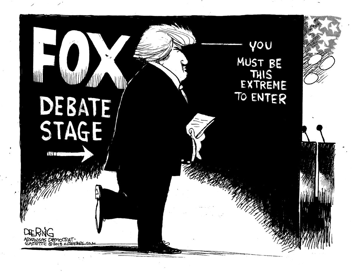 Political cartoon U.S. Donald Trump Debate | The Week