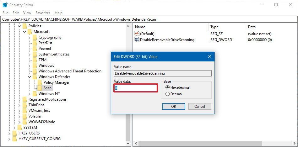 How to make Windows Defender Antivirus scan external drives for malware ...