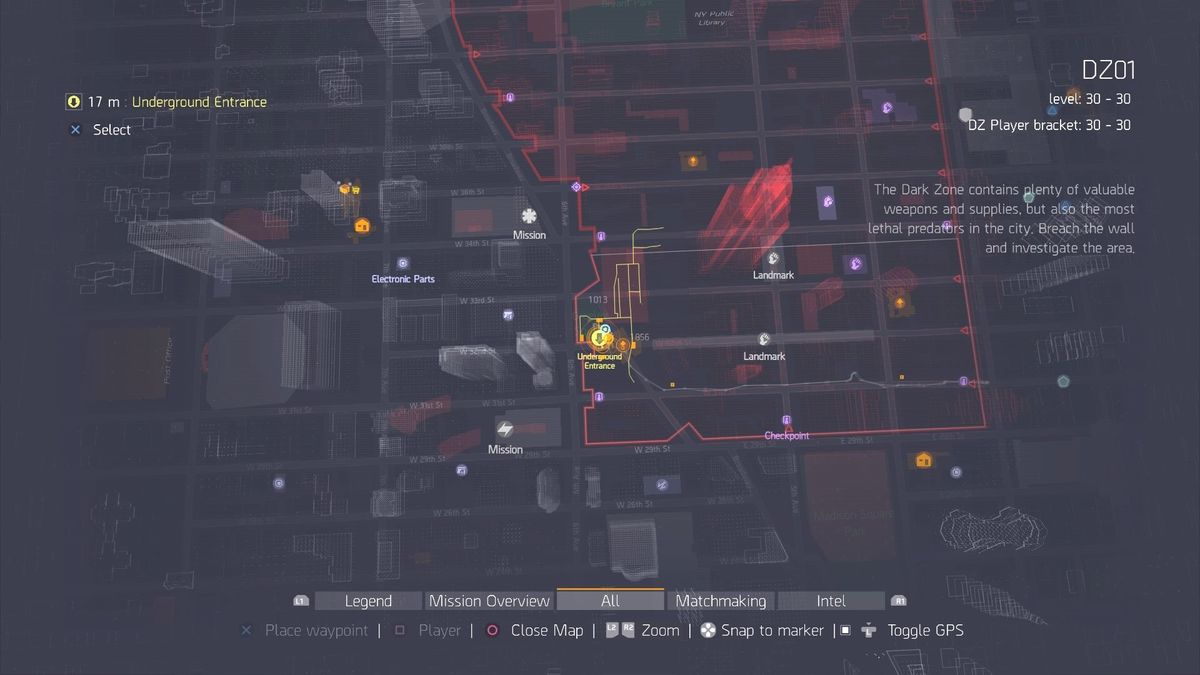 The Division Dark Zone 01 - The Division's Dark Zone: Chest locations ...