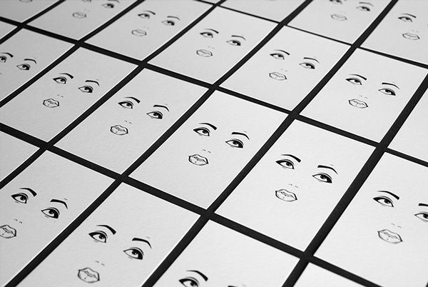 Business cards encourage you to create a face | Creative Bloq