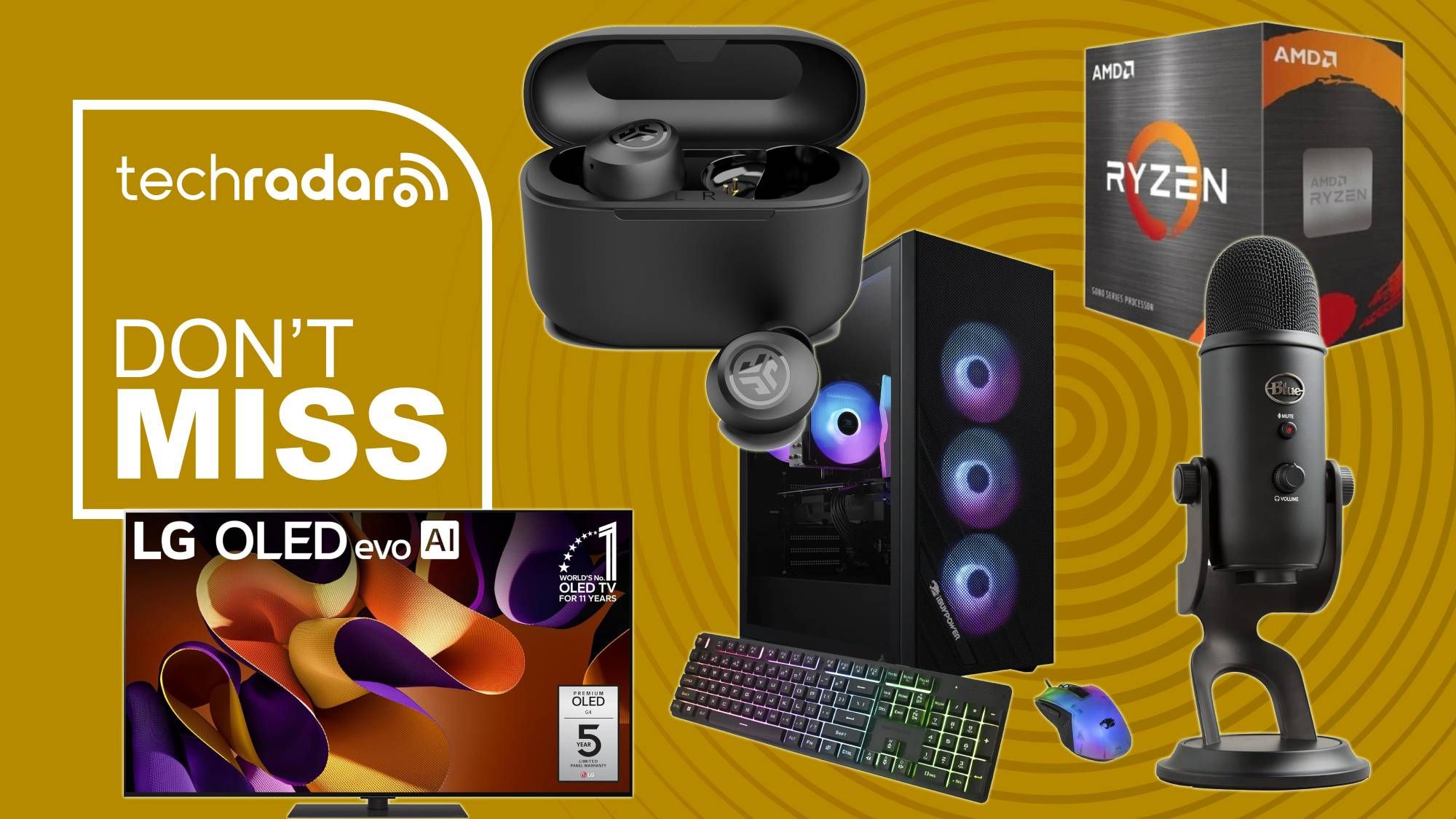 Discounted webcams, cheap laptops, massive OLED TVs, earbuds for less ...