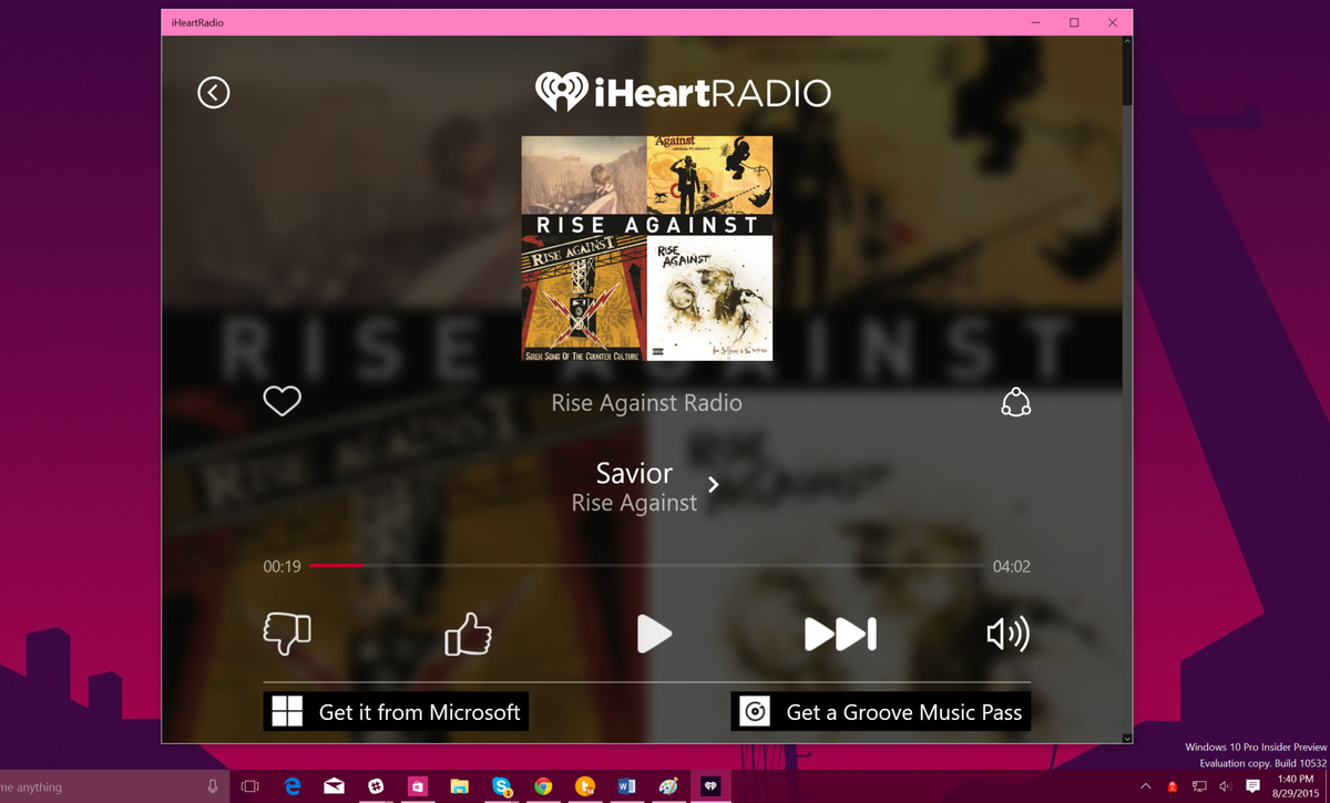 iHeartRadio's universal Windows 10 app hits the Store with mobile ...
