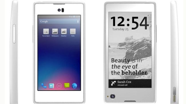 Dual-sided phone with LCD on one side, e-ink on the other announced ...