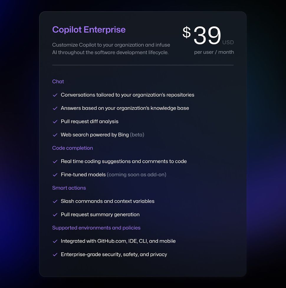 GitHub Copilot Enterprise: Pricing, features, and everything you need ...