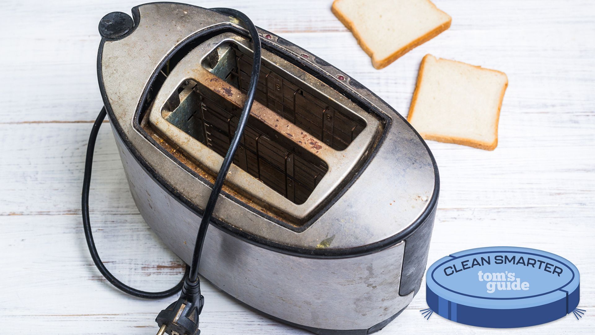 I finally got the burnt marks off my toaster using this genius hack ...