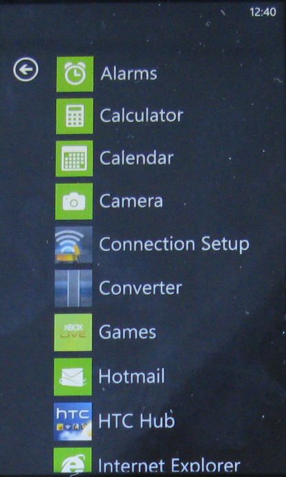 HTC 7 Pro: Interface - HTC 7 Pro review - Page 2 | TechRadar