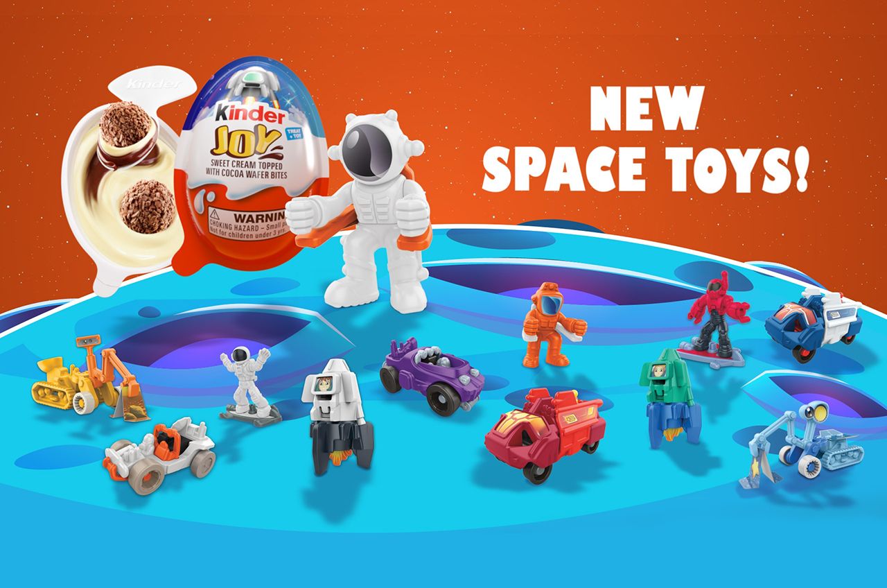 Kinder Joy candy now comes with rockets, rovers and other space toys ...