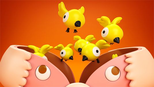 Nickelodeon logo reinvented with cute 3D characters | Creative Bloq
