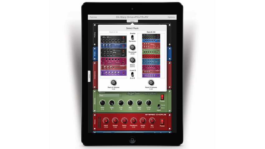 StompBox Band puts two guitar effect racks on one iPad | MusicRadar