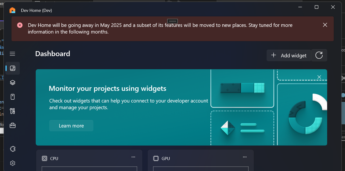 Microsoft is killing its Dev Home app for Windows 11 and Windows 10 ...