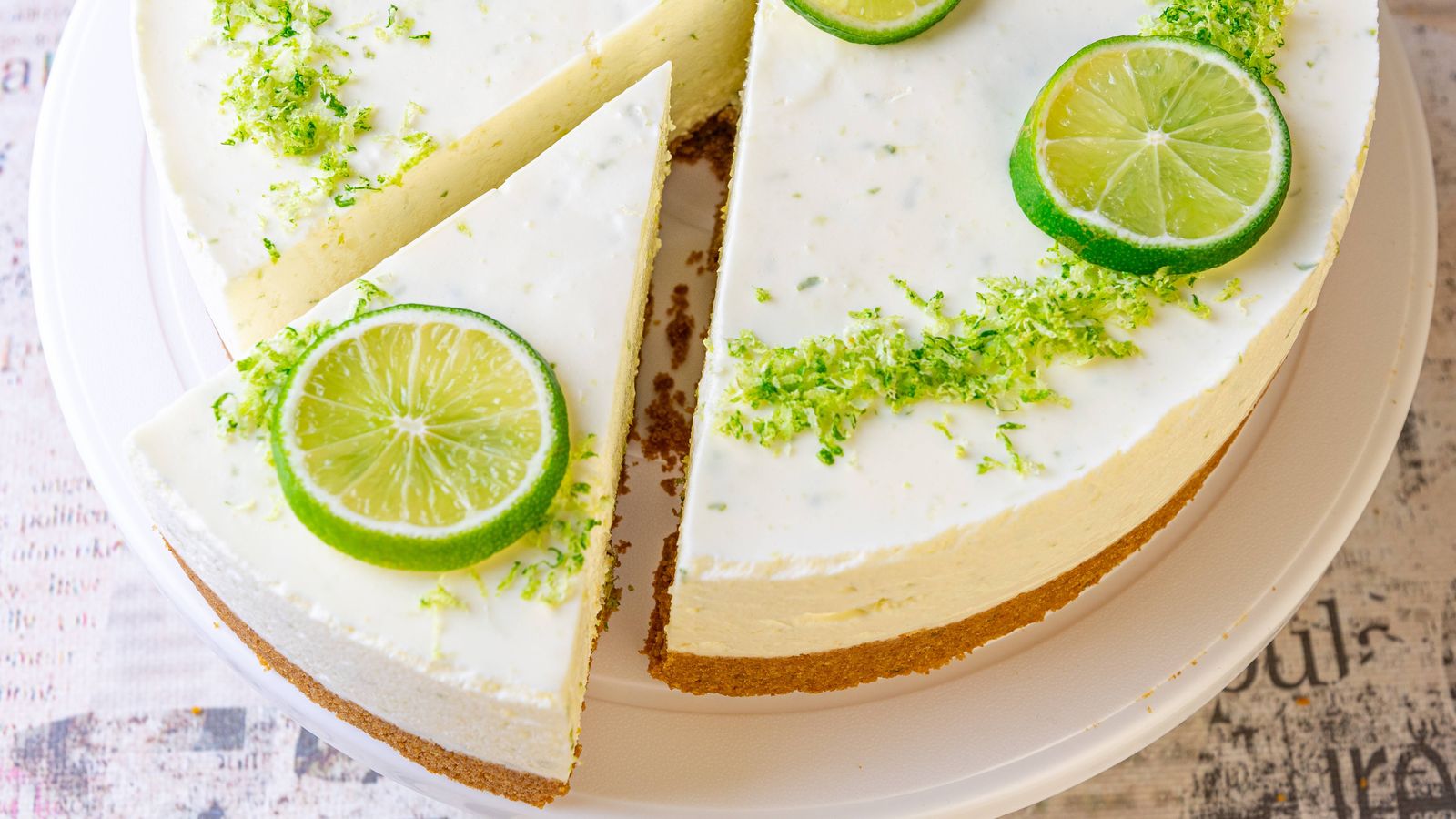 Lime and ginger cheesecake | Baking Recipes | GoodtoKnow
