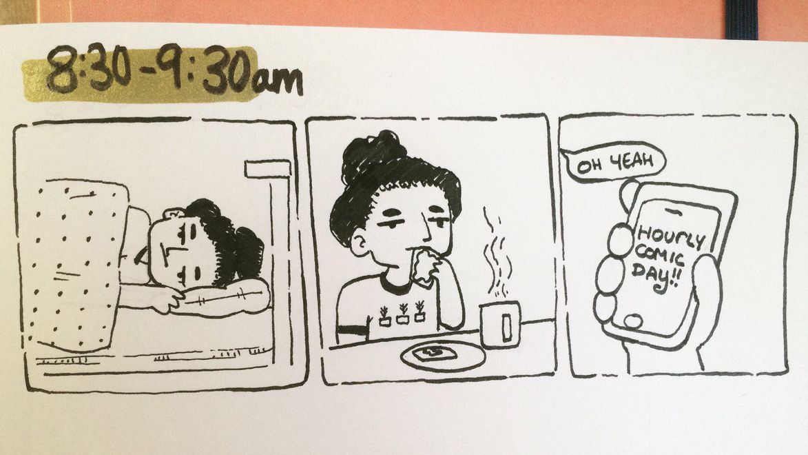 Artists document their lives for Hourly Comic Day | Creative Bloq