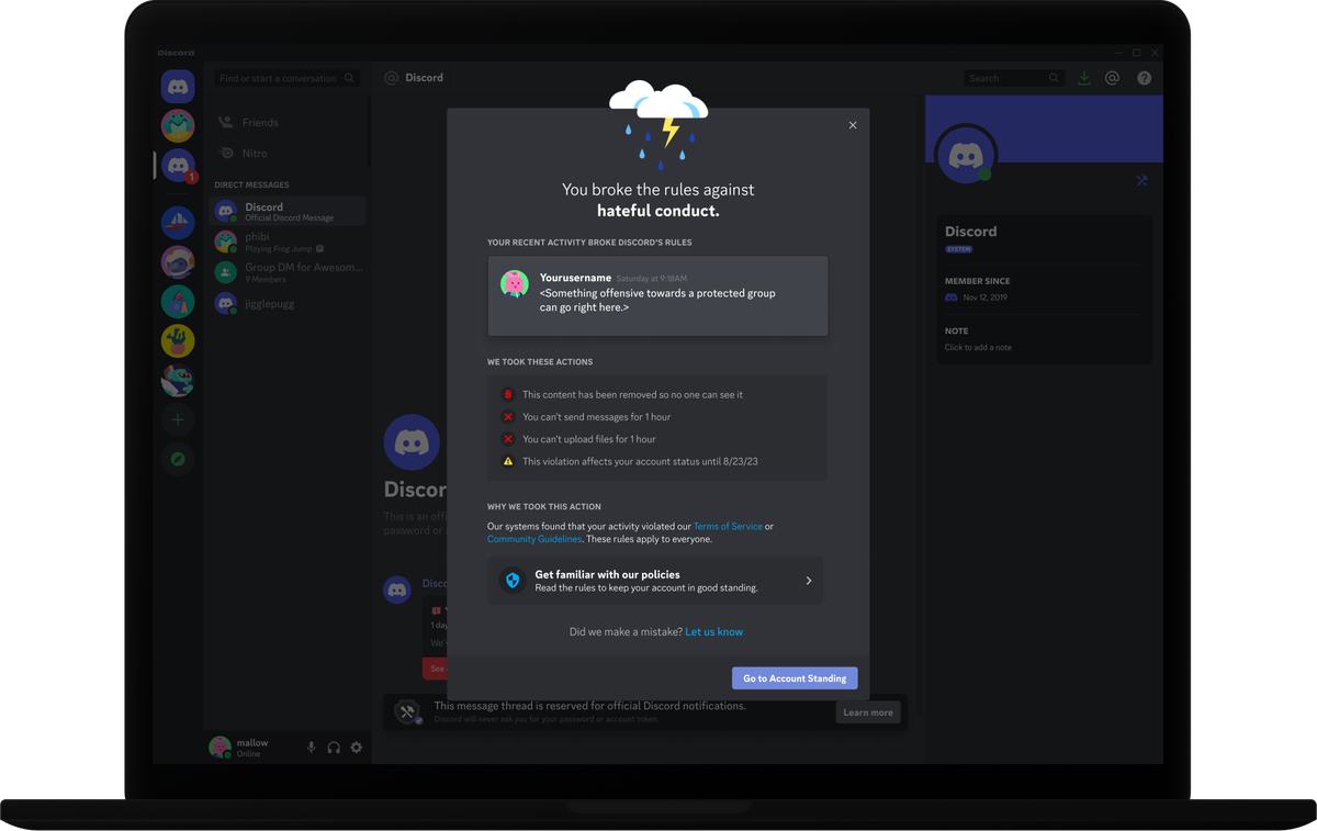 Discord is moving away from permanent bans for violations that aren't ...