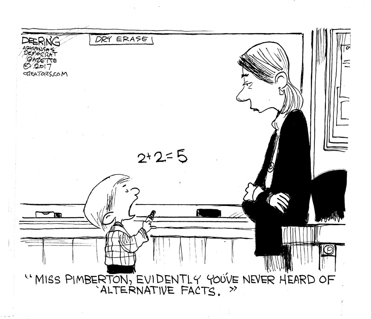 Political Cartoon U.S. Alternative facts | The Week