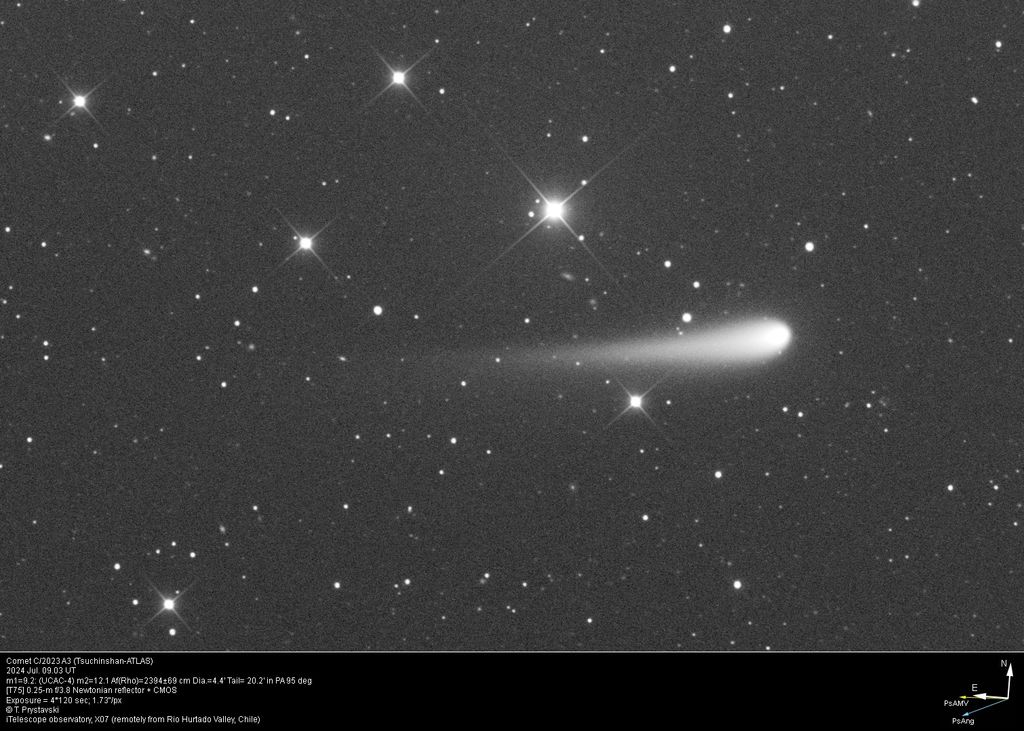 Astronaut captures stunning timelapse of Comet Tsuchinshan-ATLAS from ...