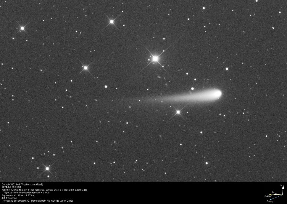 Astronaut captures stunning timelapse of Comet Tsuchinshan-ATLAS from ...