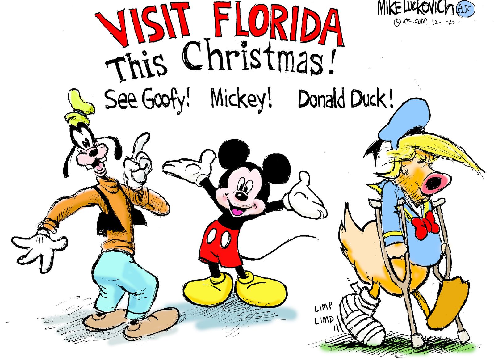 Political Cartoon U.S. Trump Disney lame duck Florida | The Week