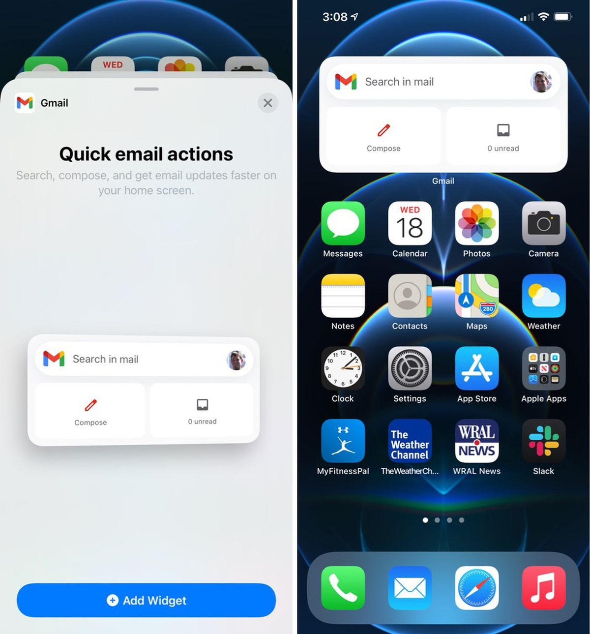 Gmail app for iOS adds support for widgets on iOS 14 | iMore