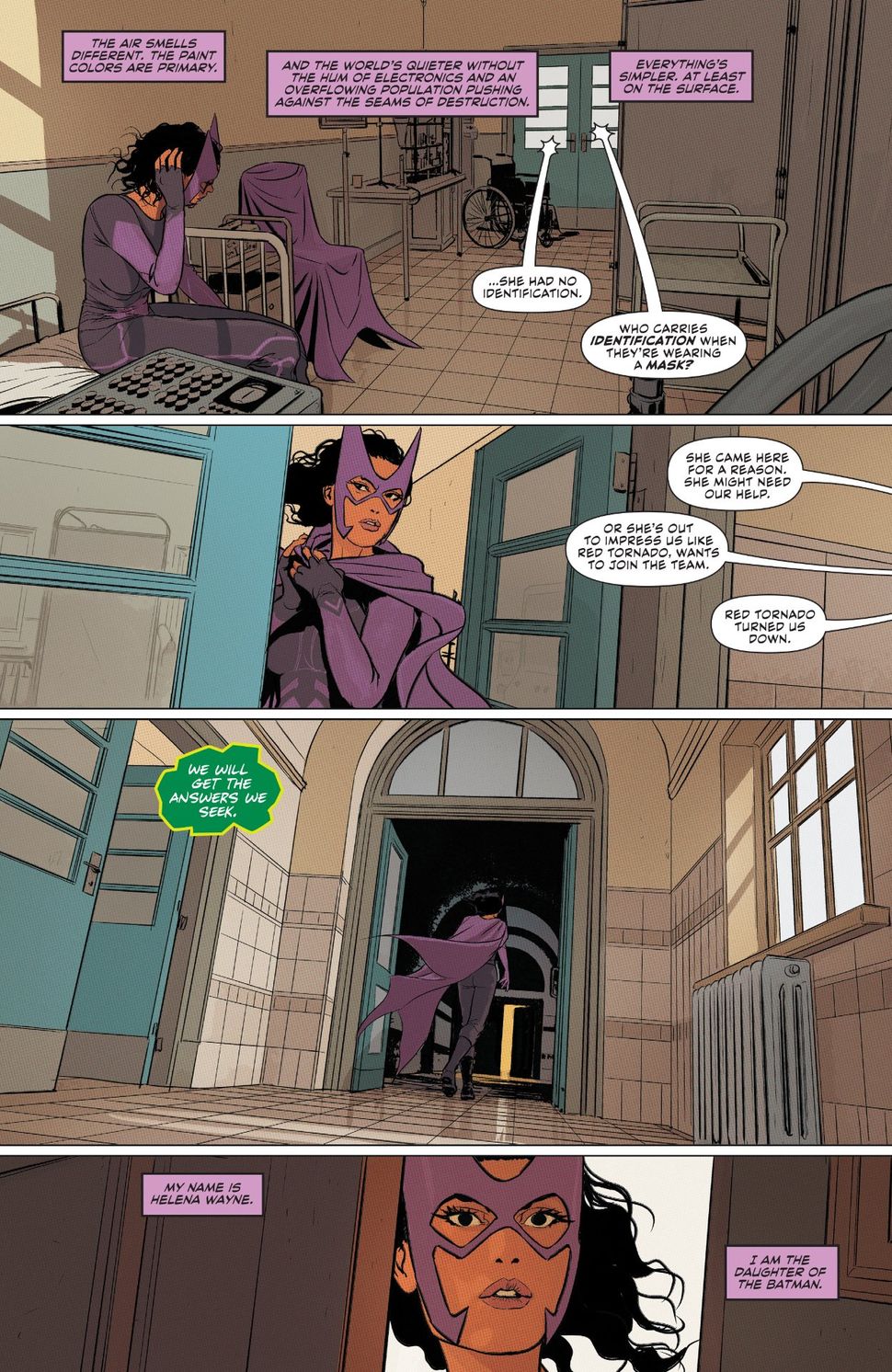 The future Huntress meets the original JSA in Justice Society of ...