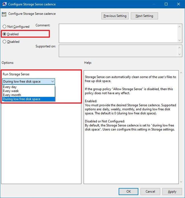 How to manage Storage sense settings using Group Policy on Windows 10 ...