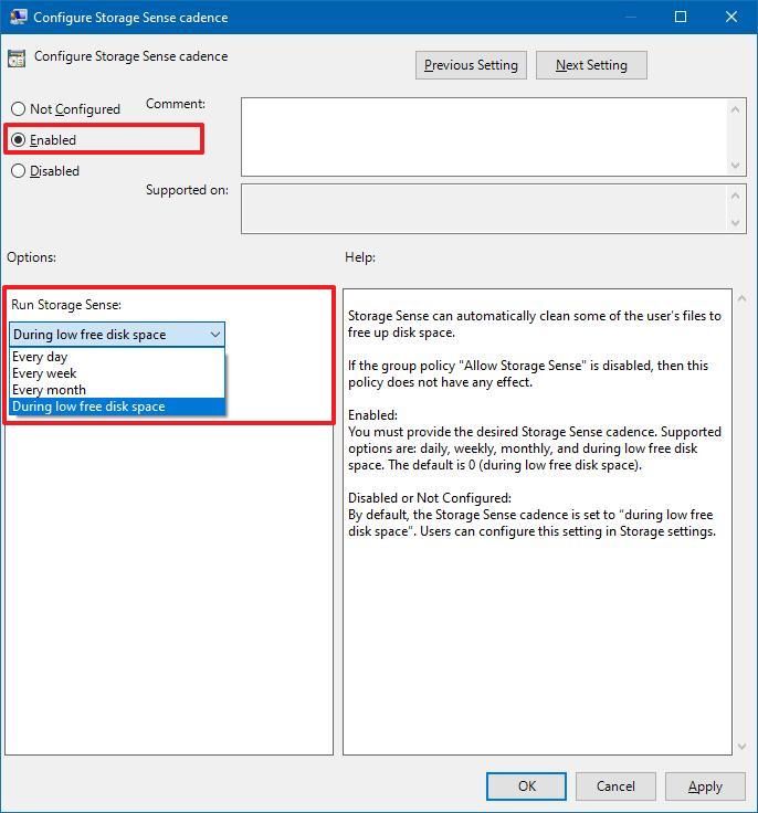 How to manage Storage sense settings using Group Policy on Windows 10 ...