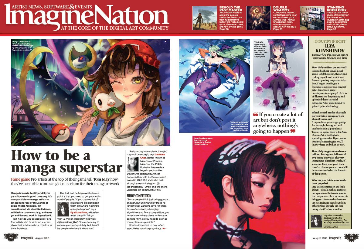 Make it big with manga in ImagineFX 163 | Creative Bloq