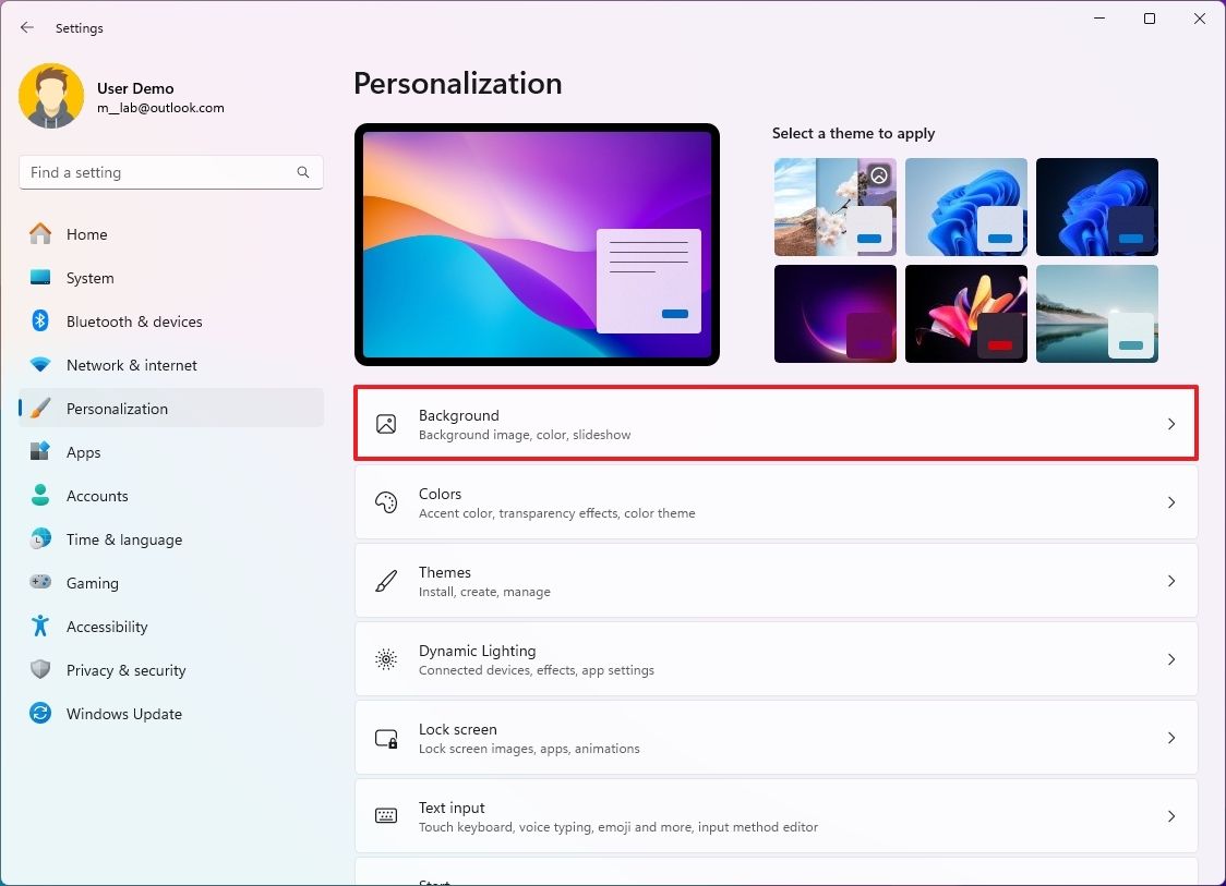 How to use themes to personalize the desktop on Windows 11 | Windows ...