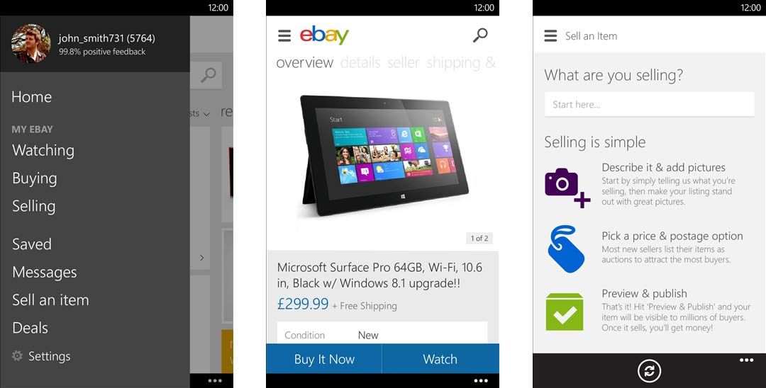 eBay updated for Windows Phone with brand new design | Windows Central