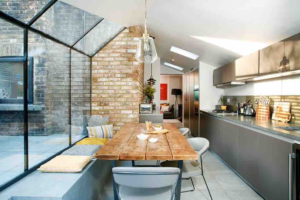 Real home: an industrial-style glazed kitchen extension | Real Homes