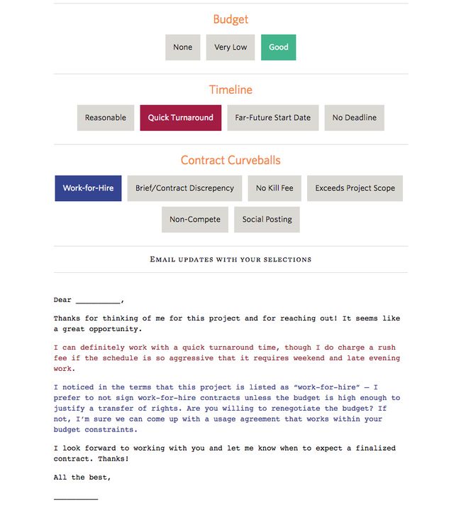 Say no to clients with this interactive letter | Creative Bloq