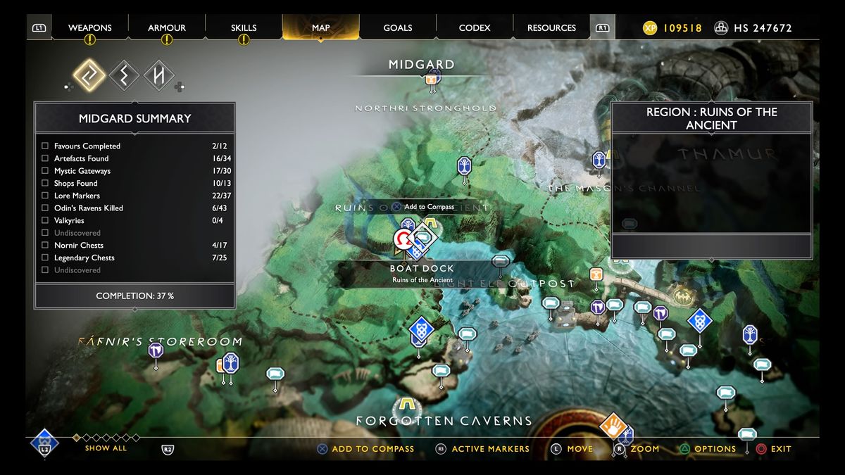 All God of War treasure map locations | PC Gamer