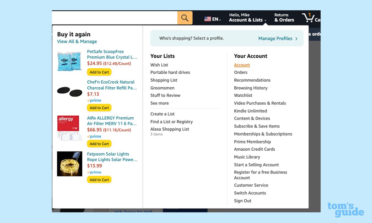 How to delete an Alexa profile | Tom's Guide