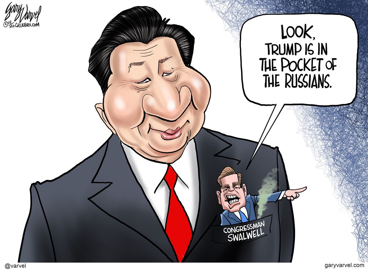 Political Cartoon U.S. Eric Swalwell China spy | The Week