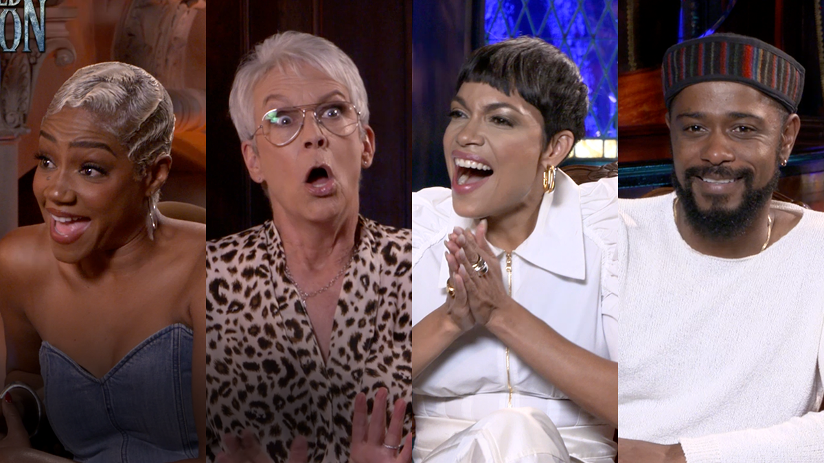 'Haunted Mansion' Interviews with Jamie Lee Curtis, Rosario Dawson ...