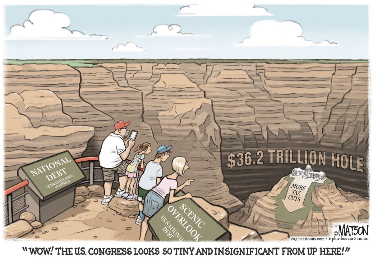 5 costly editorial cartoons about the national debt | The Week