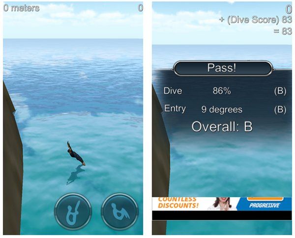 Cliff Diving 3D for Windows Phone 8, belly flops not advisable ...
