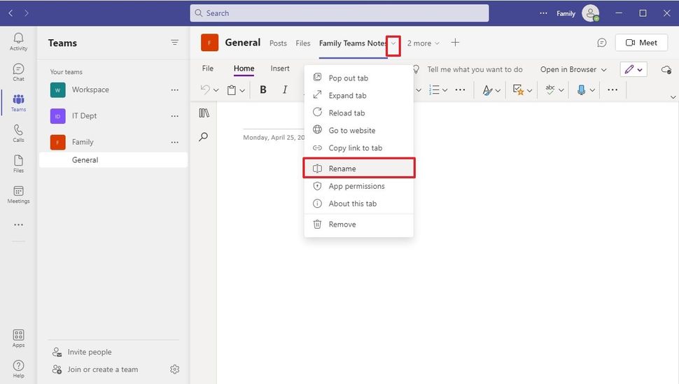 How To add OneNote To Microsoft Teams Windows Central