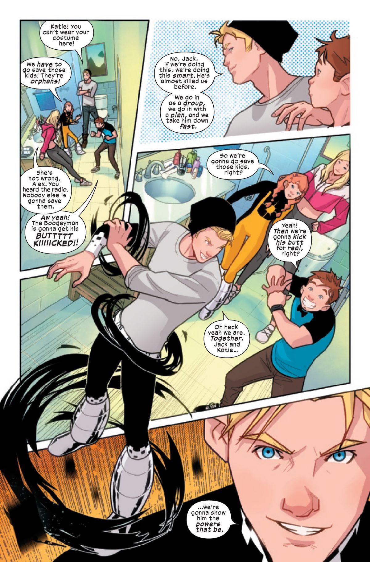 Anti-teen superhero laws aren't stopping Power Pack in #1 preview ...
