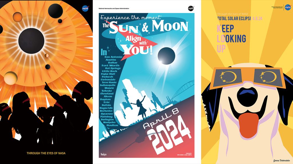 NASA’s stunning eclipse posters are out of this world | Creative Bloq