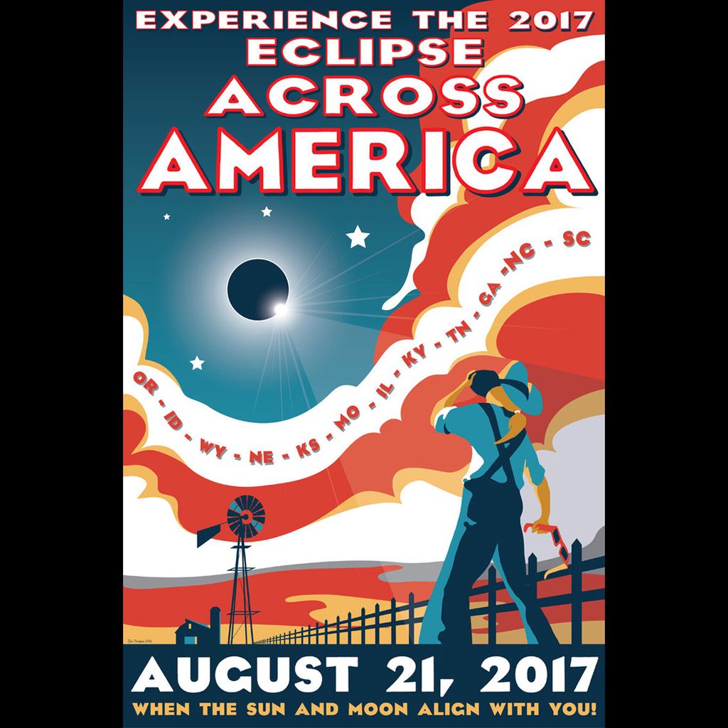 Gorgeous 2017 Solar Eclipse Posters by Astronomer-Artist Tyler Nordgren ...