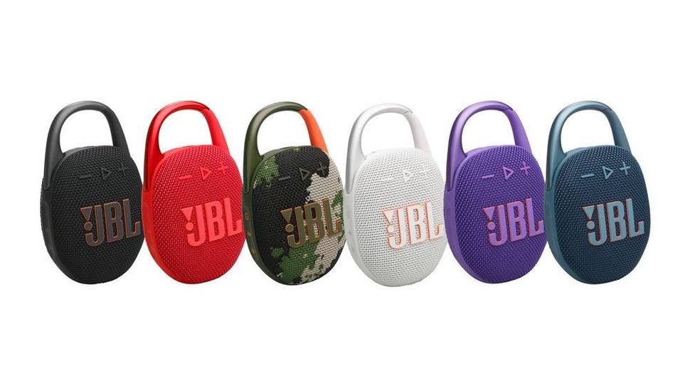 The JBL Clip 5 is a next-gen Bluetooth speaker with special Auracast ...