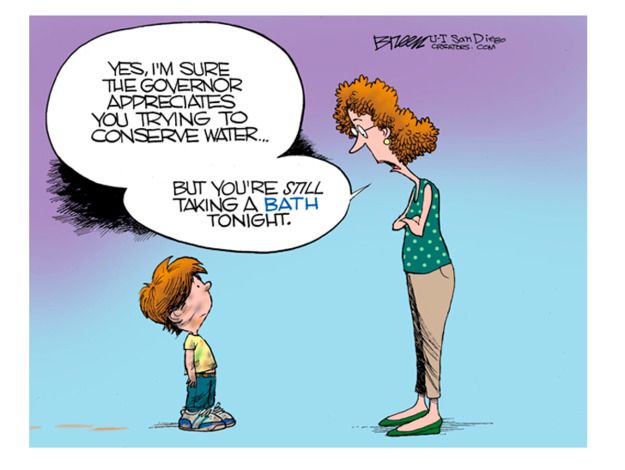 Editorial cartoon conserve water | The Week