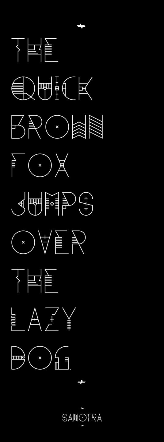 Font of the day - Sanotra | Creative Bloq