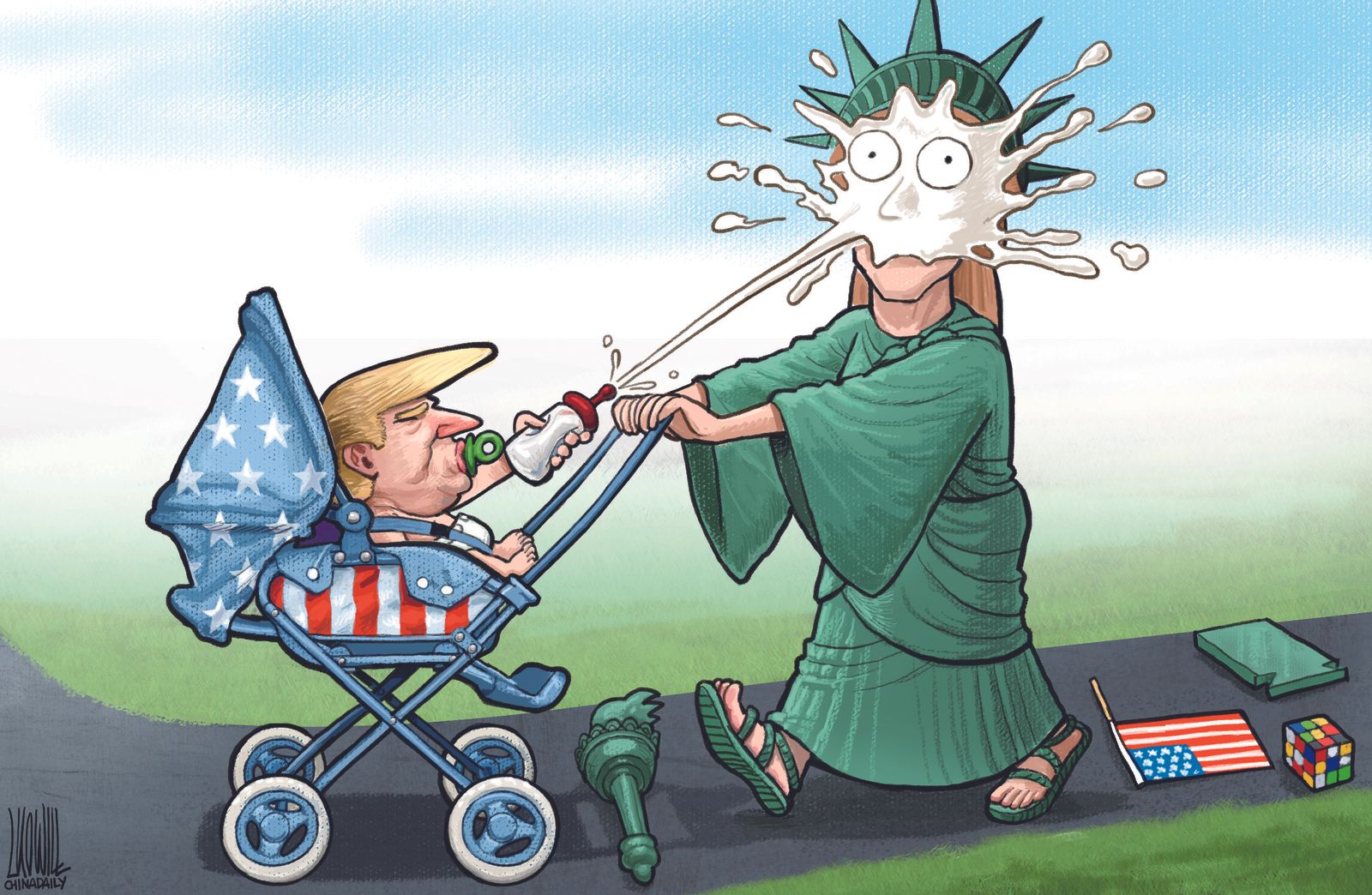 Political cartoon U.S. Donald Trump | The Week