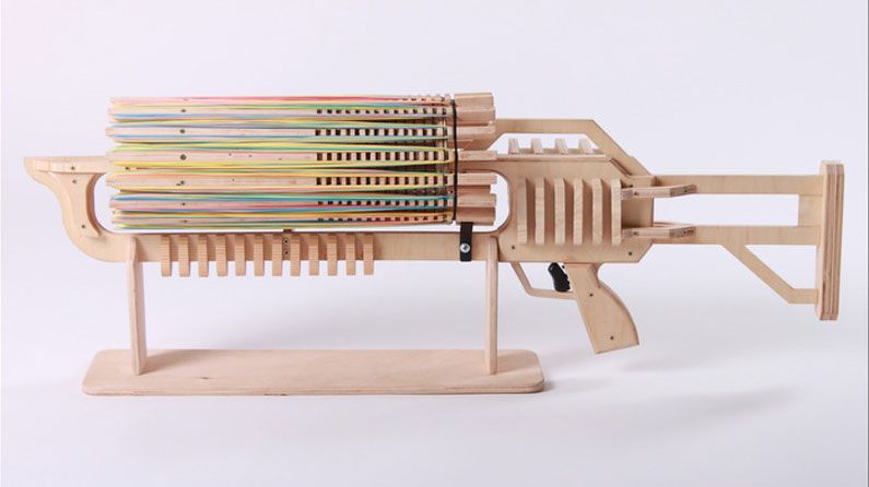 Beautifully crafted machine gun for your design office | Creative Bloq