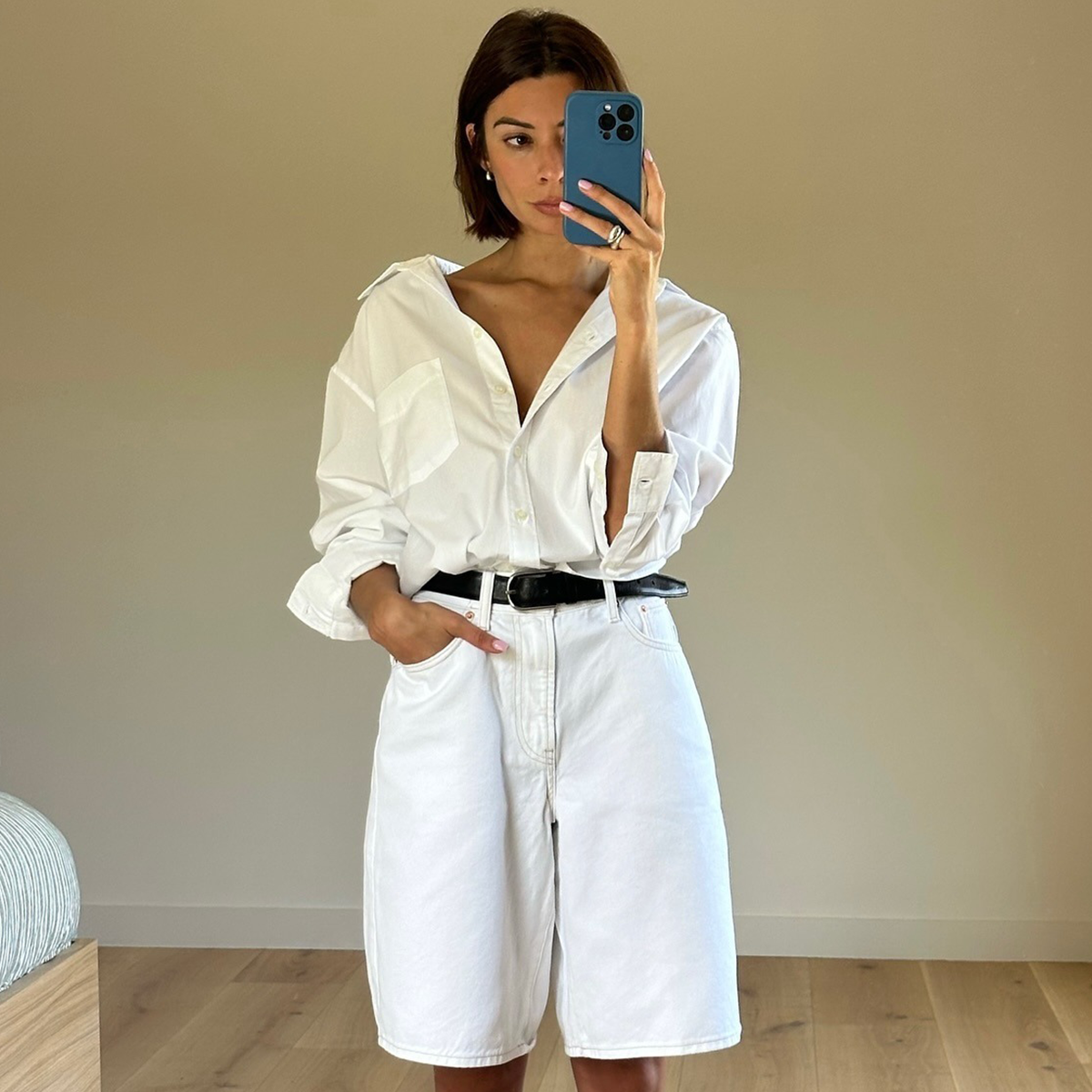 French Women Are Embracing the Denim Jorts Trend This Summer | Who What ...