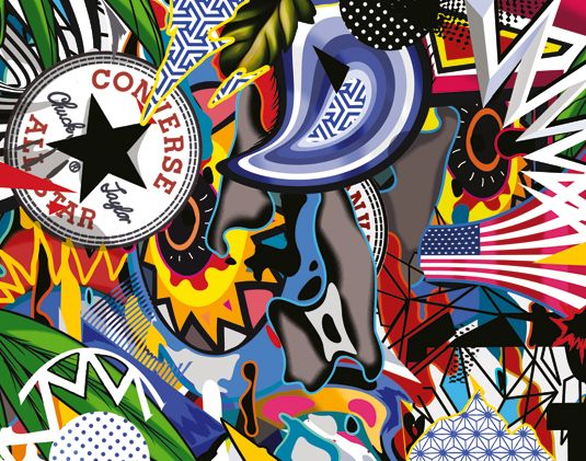Converse mural splashes NYC with colour | Creative Bloq